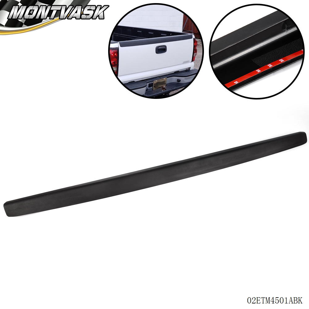 Black Tailgate Molding Cap For 99-06 Chevrolet Silverado GMC Sierra ...